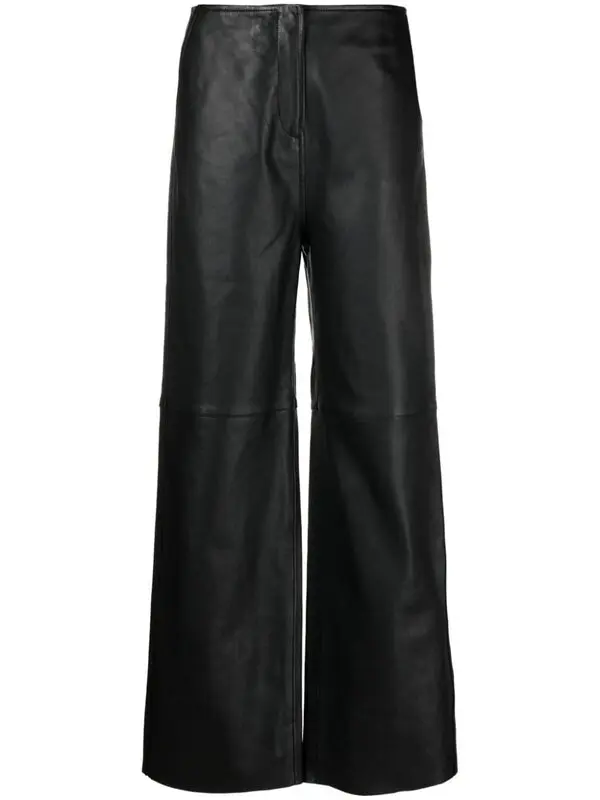 TOTEME Straight-leg Leather Trousers