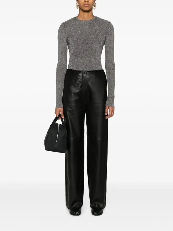 TOTEME Straight-leg Leather Trousers