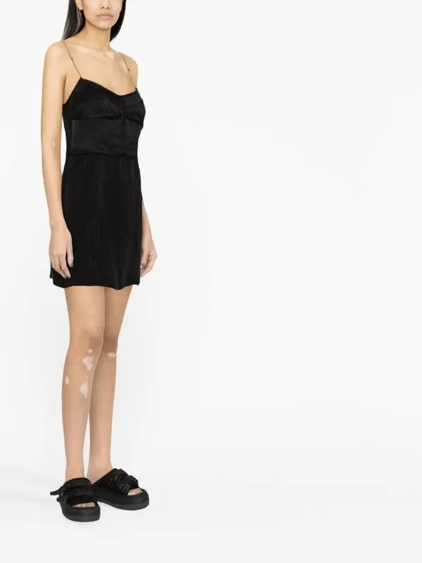 Palm Angels Chain-straps Slip Minidress - Black
