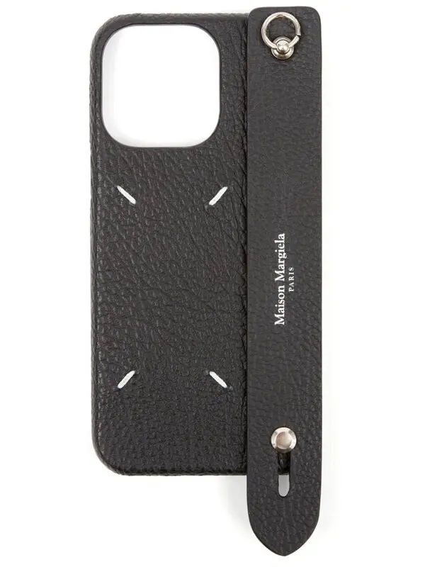 Maison Margiela Four-Stitch Iphone 14 Pro Max Case In Black - 40