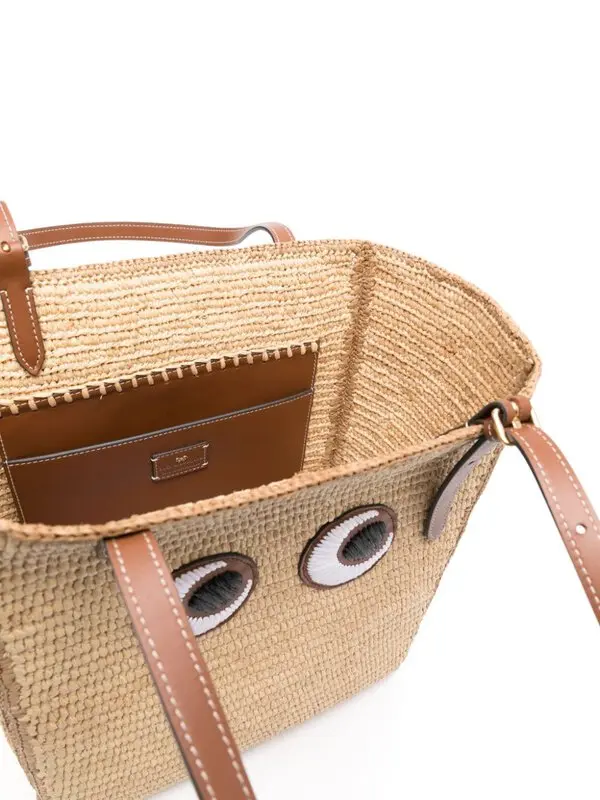 ANYA HINDMARCH Eyes Raffia Tote