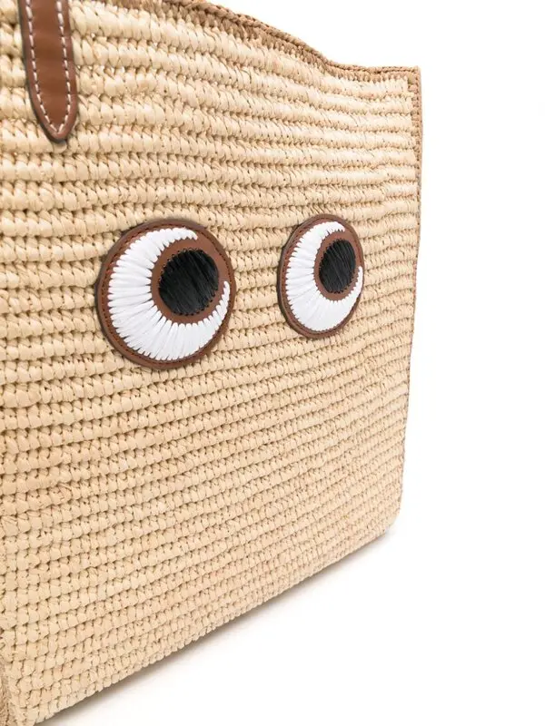 ANYA HINDMARCH Eyes Raffia Tote