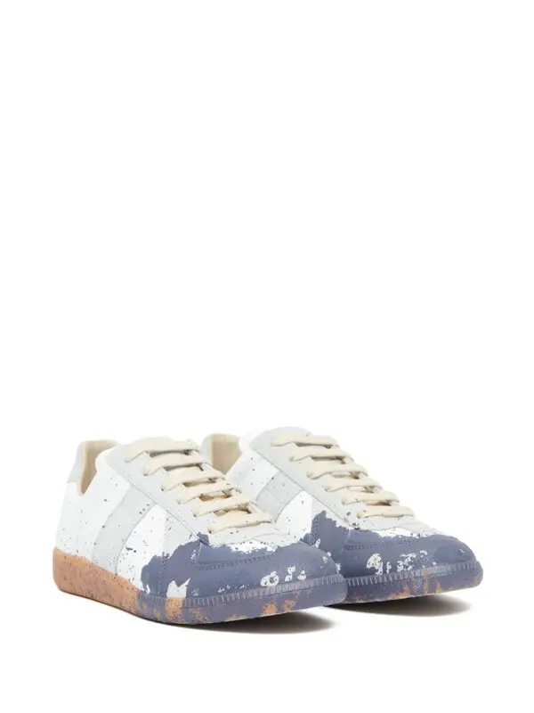 MAISON MARGIELA Replica Paint Sneakers - White