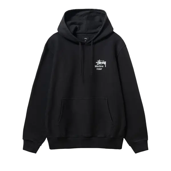 StÜssy X Martine Rose Collage Pigment Dyed Hoodie - Black