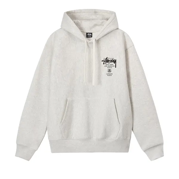 StÜssy World Tour Hoodie - Grey