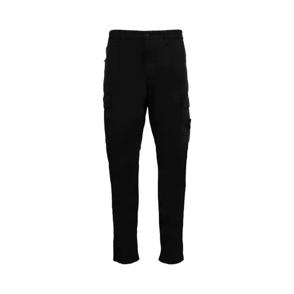 Stone Island Stretch Cargo Pants - Black
