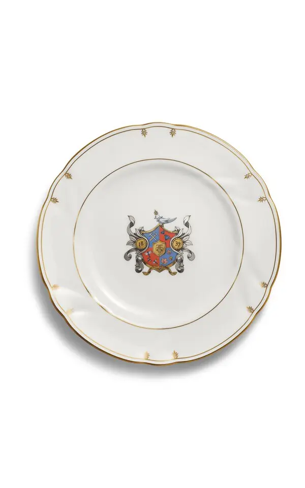 Tiffany & Co. Crest Bone China Dessert Plate - White