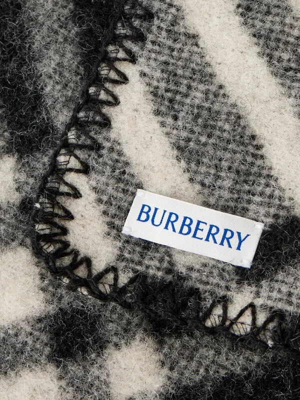Burberry Checked Wool Scarf