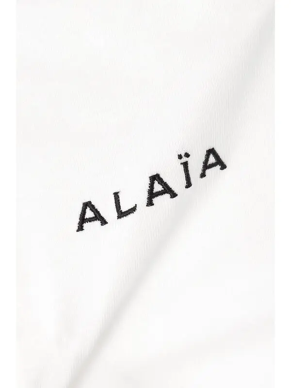 Alaïa Archetypes Embroidered Cotton-jersey T-shirt