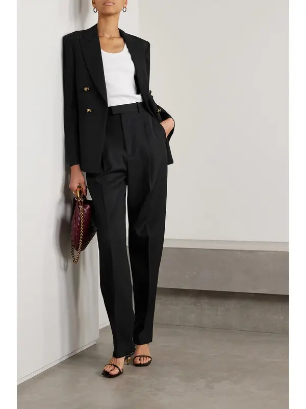 Bottega Veneta Embellished Double-breasted Wool-twill Blazer