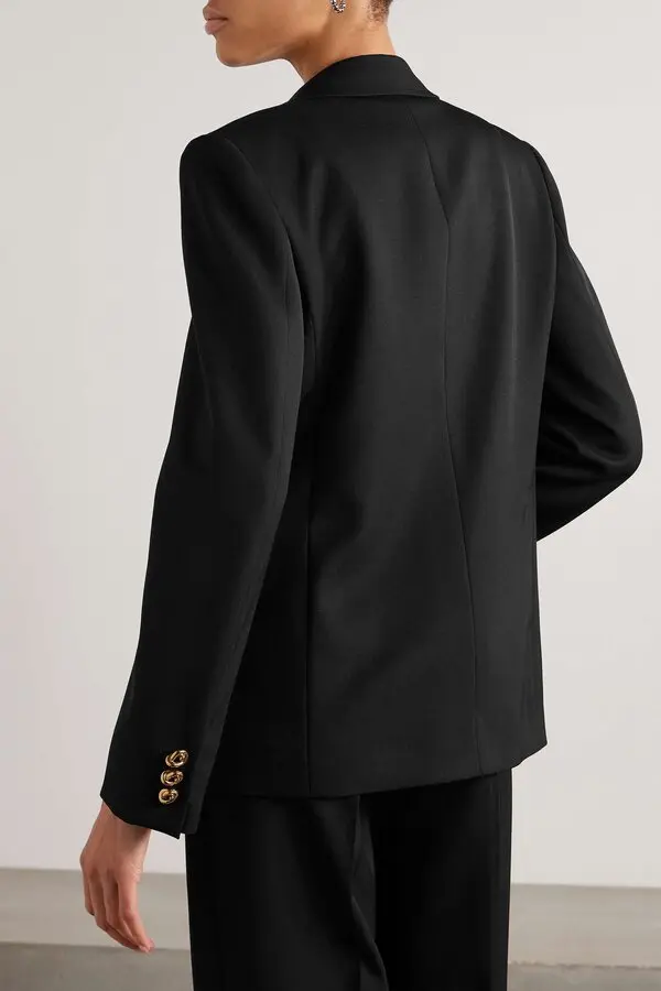 Bottega Veneta Embellished Double-breasted Wool-twill Blazer