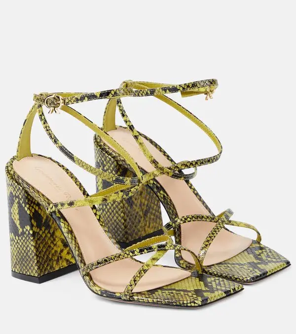 GIANVITO ROSSI Leather Sandals - Green