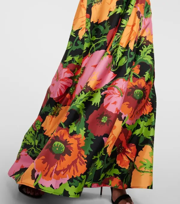 La DoubleJ Roy Printed Silk Voile Maxi Dress