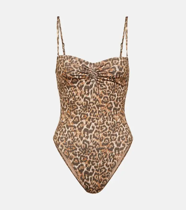 BANANHOT Paris Animal-printed One Piece Swimsuit - Multicoloured
