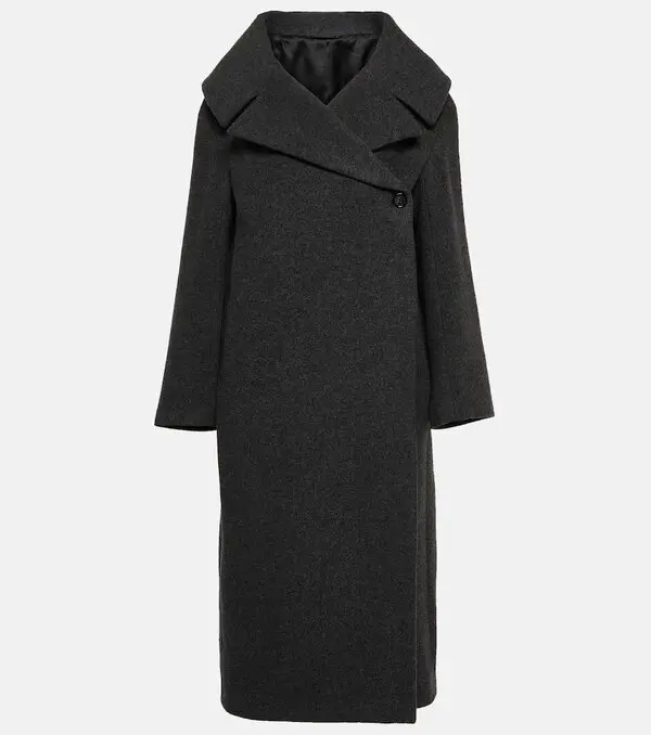 TOTEME Oversized Wool-blend Wrap Coat