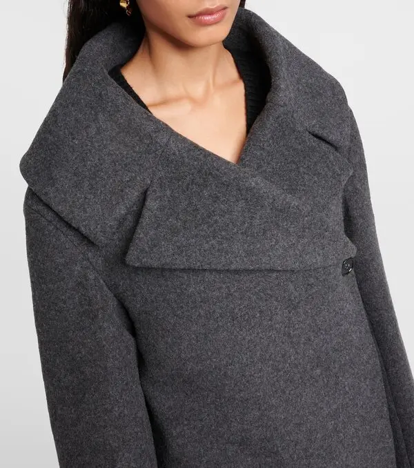 TOTEME Oversized Wool-blend Wrap Coat