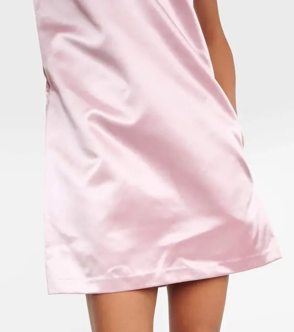 Staud Teagan Satin Minidress