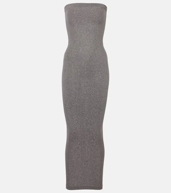 Wolford Fading Shine Midi Dress - Grey