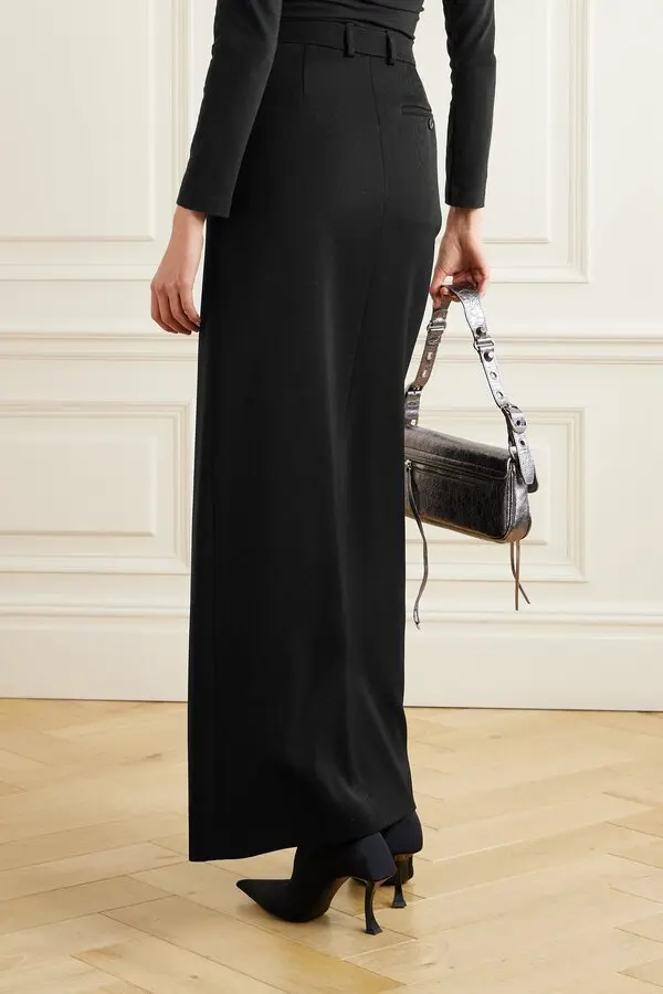 Balenciaga Wrap-effect Maxi Skirt