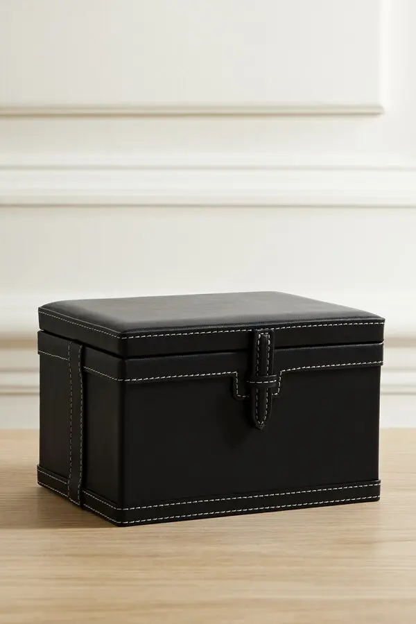 HUNTING SEASON Leather Trunk Box - Black