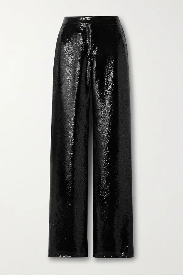 Veronica De Piante Anya Sequined Wide-leg Pants