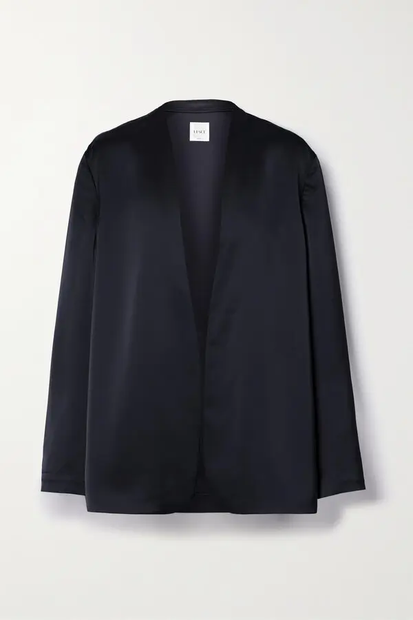 LESET Barb Satin Blazer