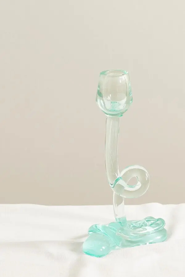 Completedworks Thaw Recycled-glass Candlestick - Neutrals