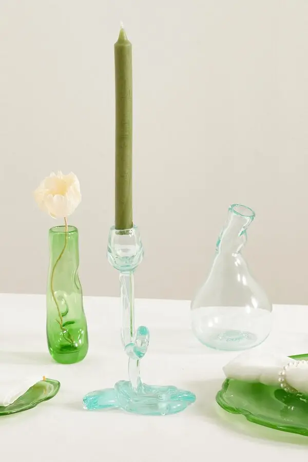 Completedworks Thaw Recycled-glass Candlestick - Neutrals
