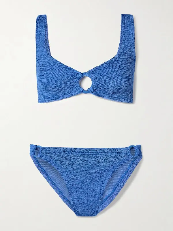 Hunza G Hallie Metallic Seersucker Bikini