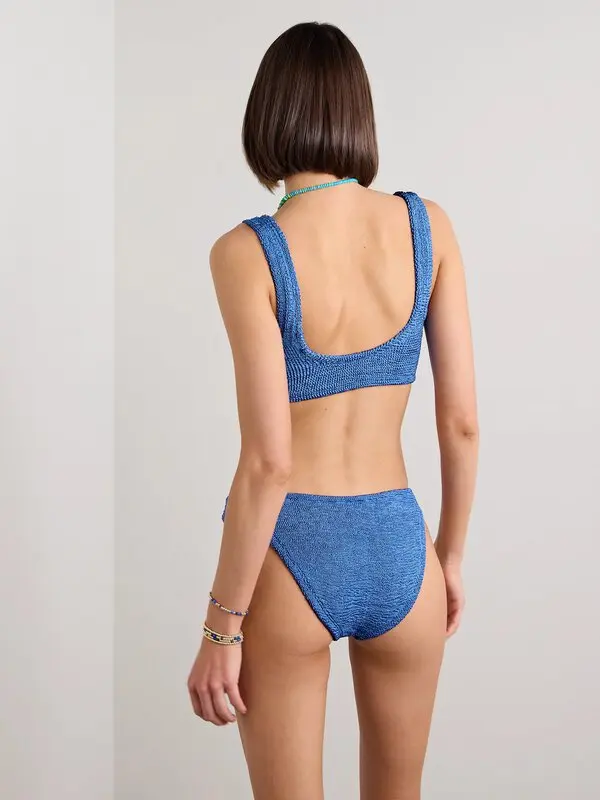 Hunza G Hallie Metallic Seersucker Bikini