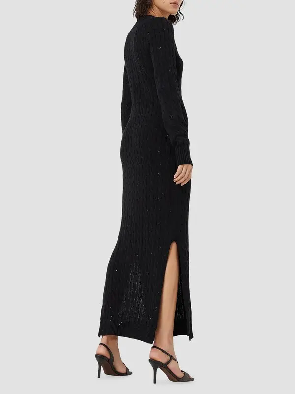 Brunello Cucinelli Cotton Dazzling Cables Knit Dress