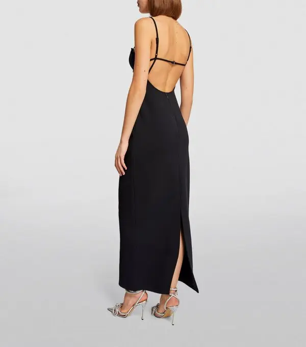 chinese dress ladies STAUD, Joy Maxi Dress in Black, Size 12