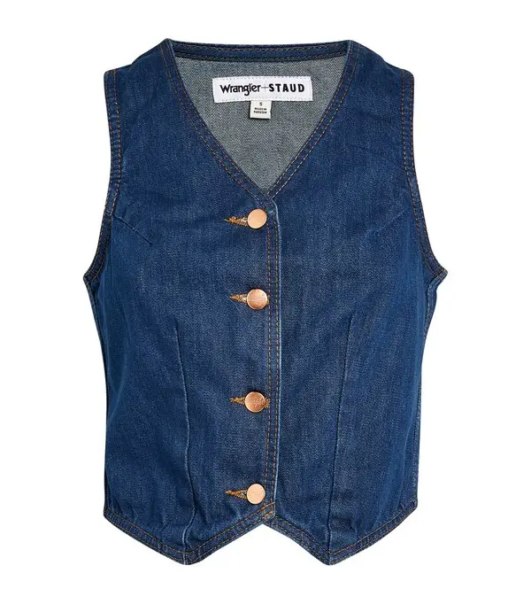 Staud X Wrangler Denim Vest
