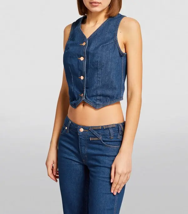 Staud X Wrangler Denim Vest