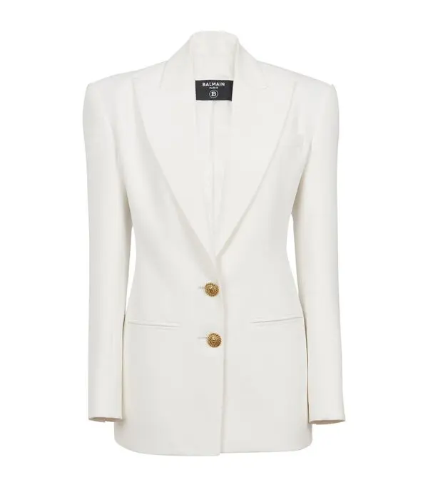 Balmain Crepe Single-breasted Blazer