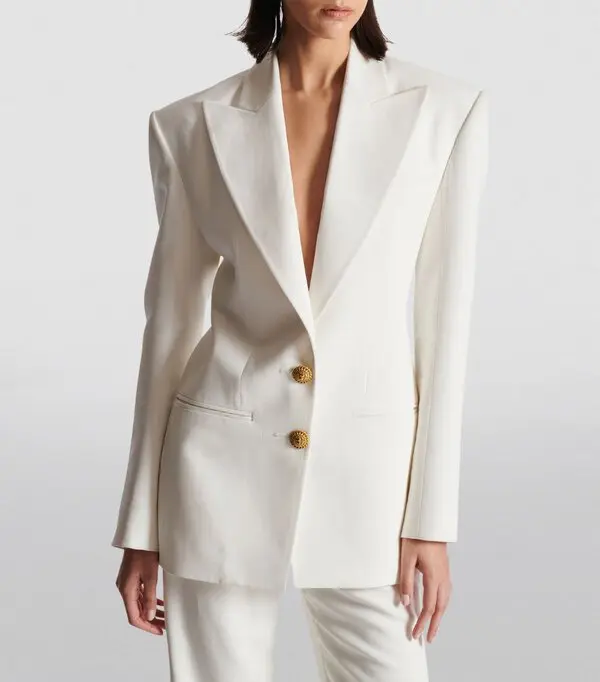 Balmain Crepe Single-breasted Blazer