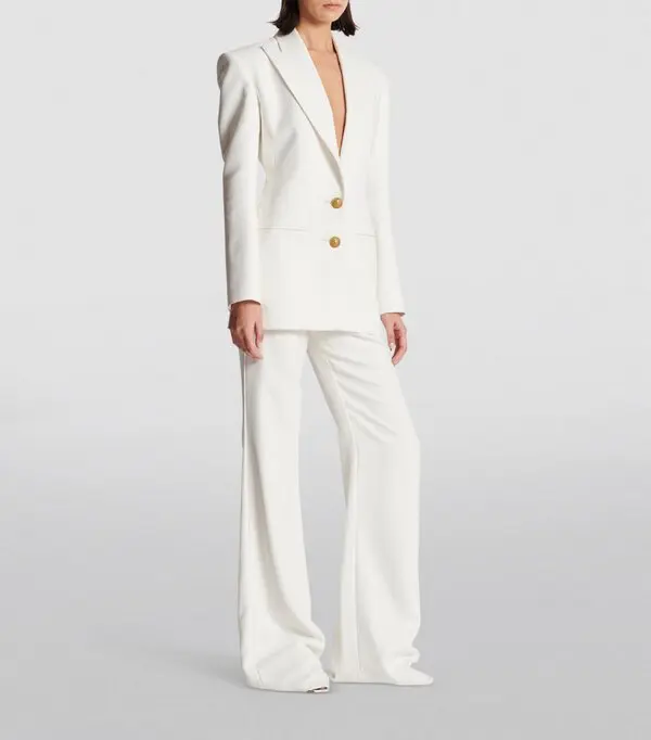 Balmain Crepe Single-breasted Blazer