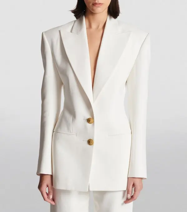 Balmain Crepe Single-breasted Blazer