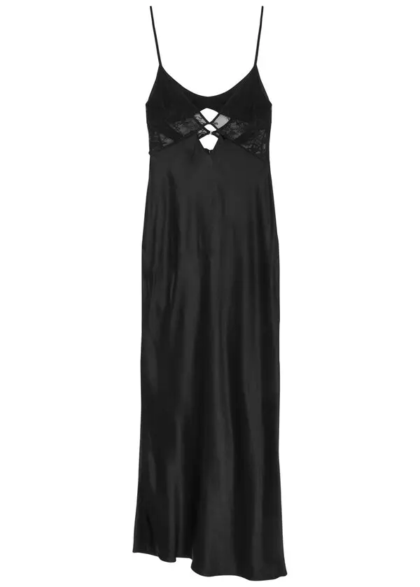 chinese dress ladies Nora Lace Maxi Dress Black  ROAR CLOTHING PTY LIMITED