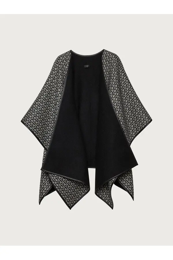 FERRAGAMO Gancini Cape - Black