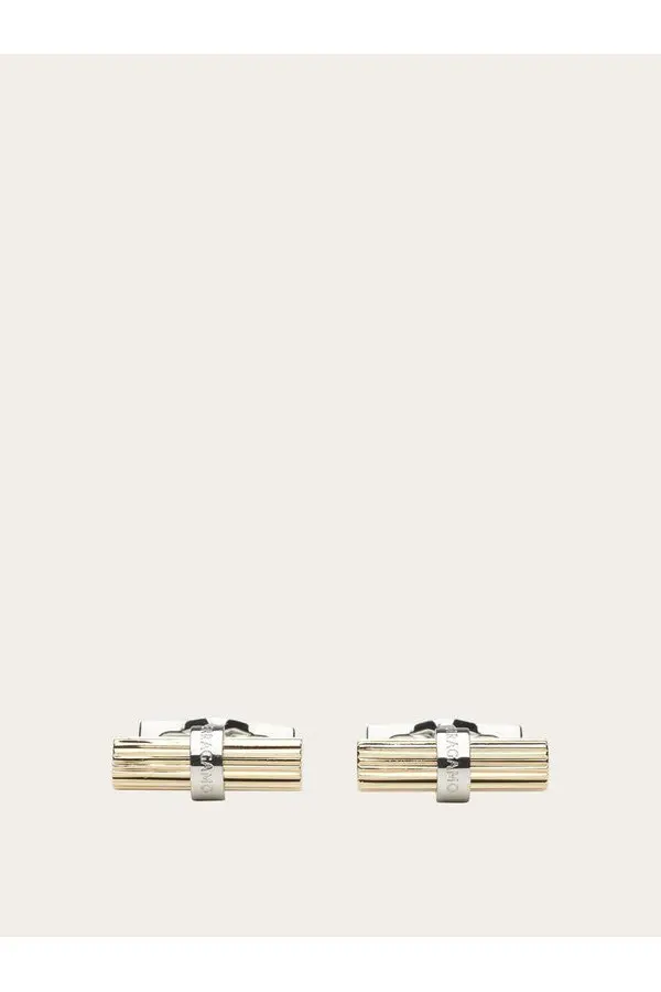 FERRAGAMO Branded Cufflinks - Gold