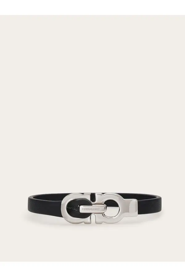 FERRAGAMO Gancini Bracelet - Black