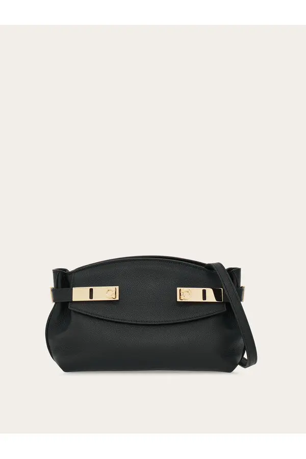 FERRAGAMO Hug Soft Crossbody Bag Xs - Black