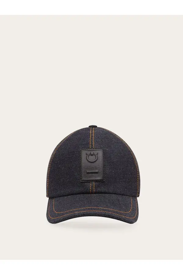 FERRAGAMO Gancini Baseball Cap - Blue