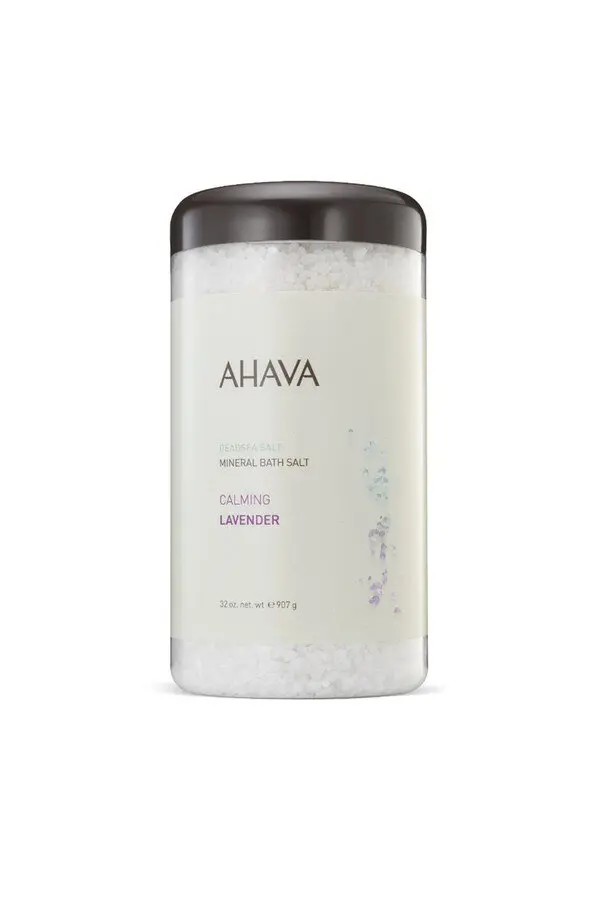 AHAVA Dead Sea Mineral Bath Salt Calming Lavender - Natural