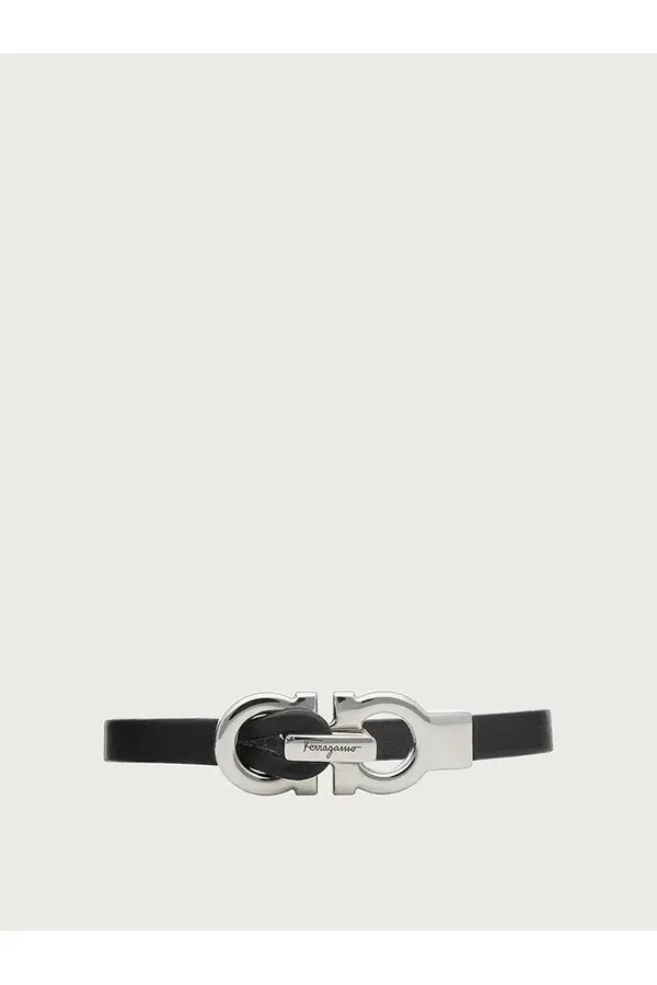 FERRAGAMO Gancini Bracelet 18cm - Black
