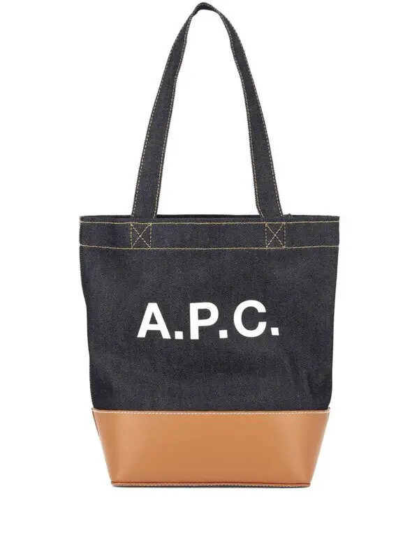 A.p.c. Axelle Logo Tote Bag - Brown