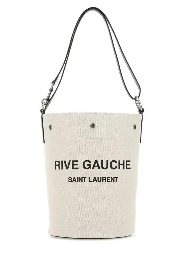 Saint Laurent Rive Gauche Bucket Bag - White
