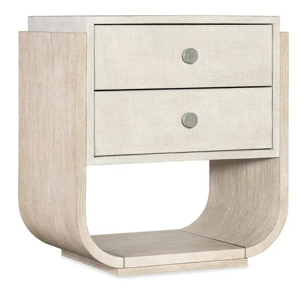 HOOKER FURNITURE Modern Mood Two Drawer Nightstand - Cream