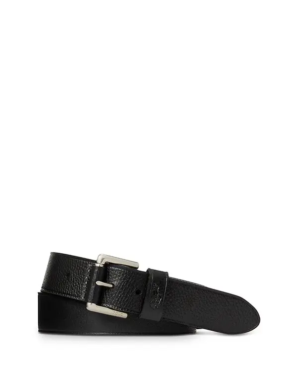 Polo Ralph Lauren Signature Pony Leather Belt - Black